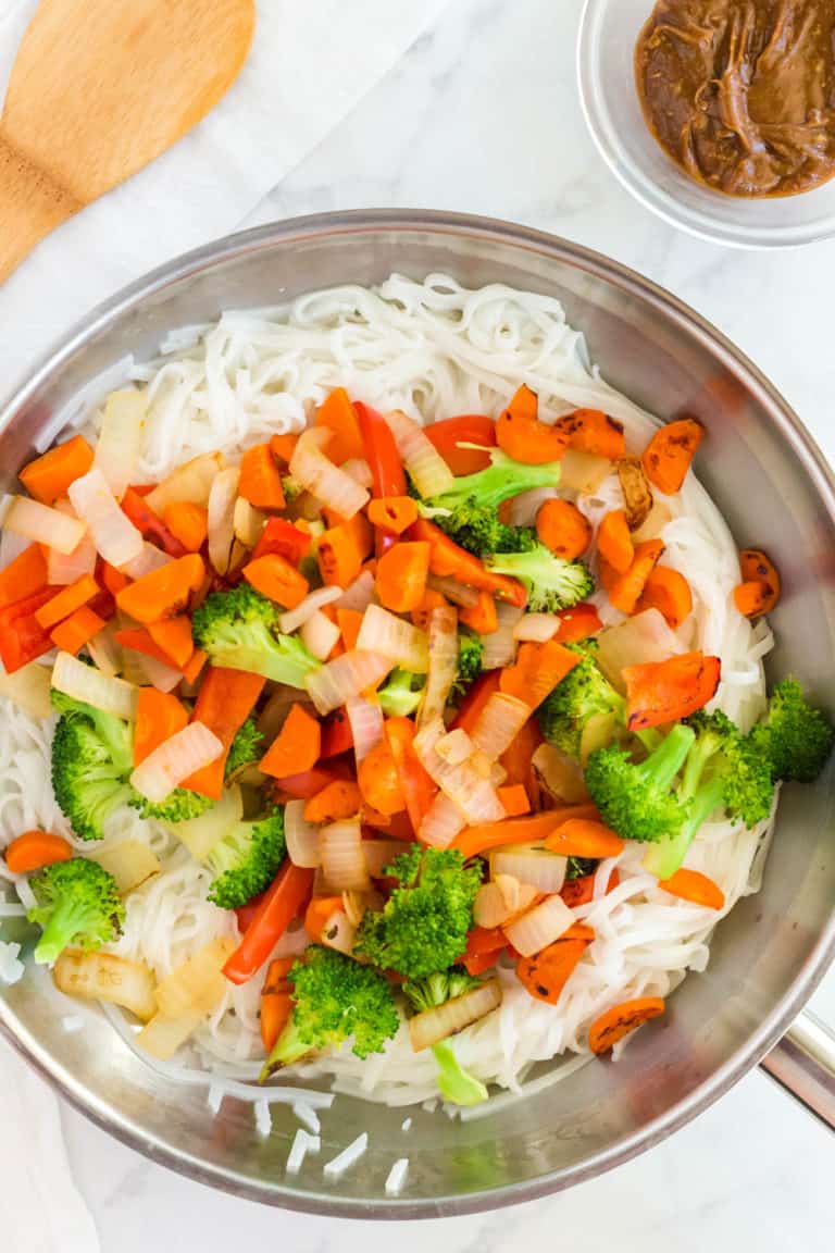 Quick and Easy Veggie Pad Thai - My Plant-Based Family