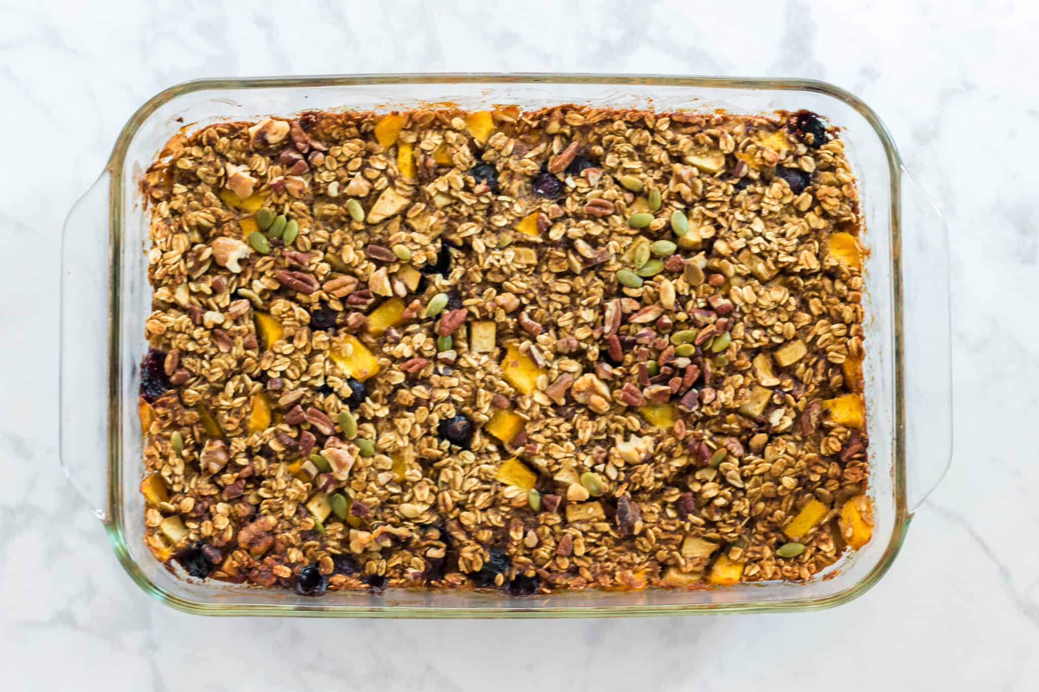 Baked Oatmeal Bars with Fruit - My Plant-Based Family
