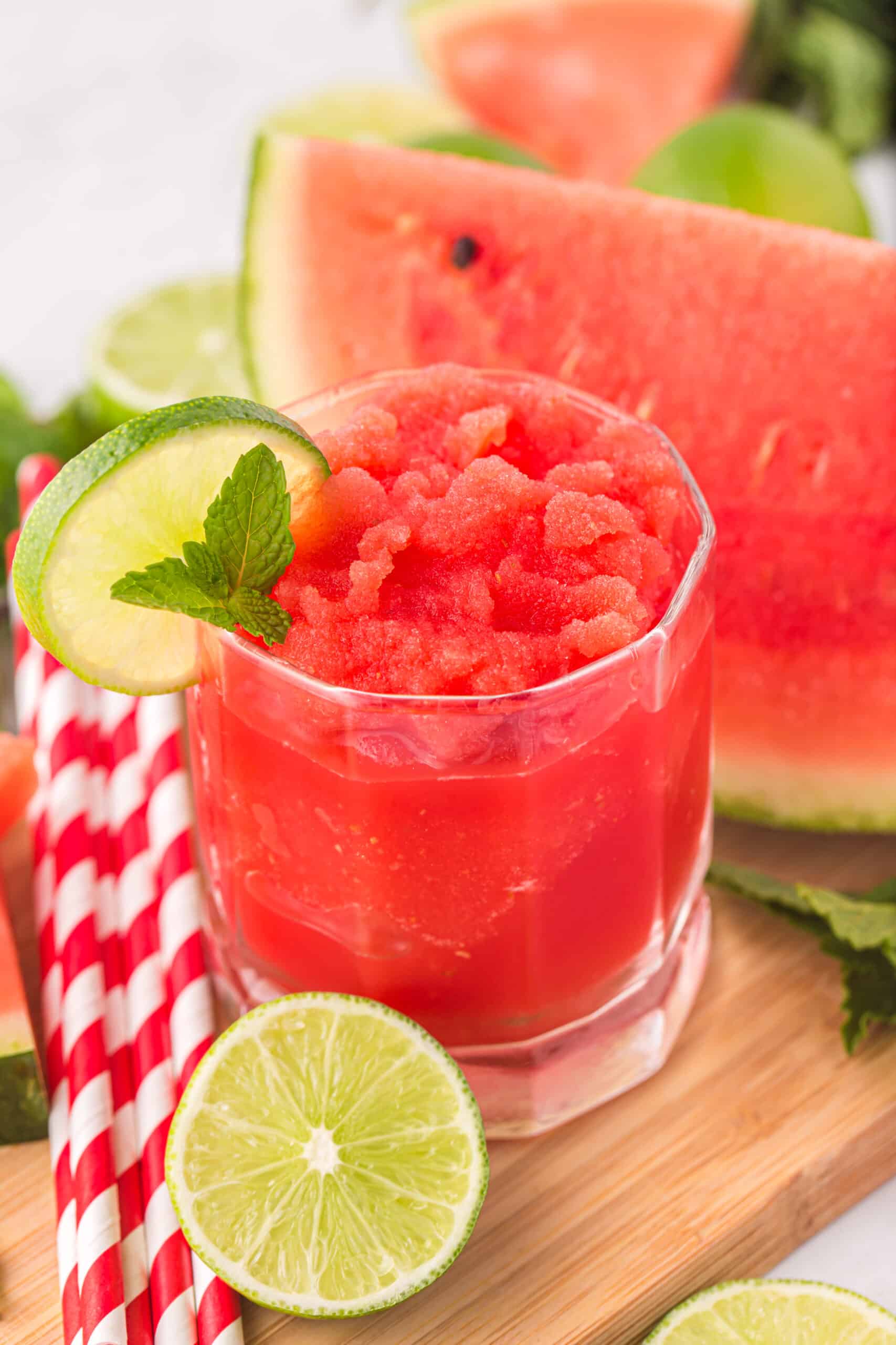 Easy Watermelon Slushie - My Plant-Based Family