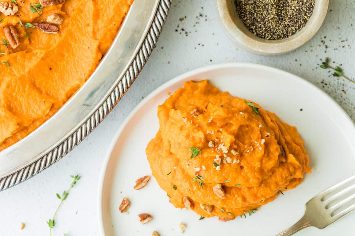 Mashed Sweet Potatoes - My Plant-Based Family