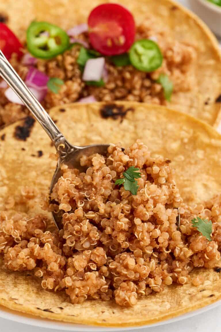 2 Step Quinoa Taco "Meat" - My Plant-Based Family