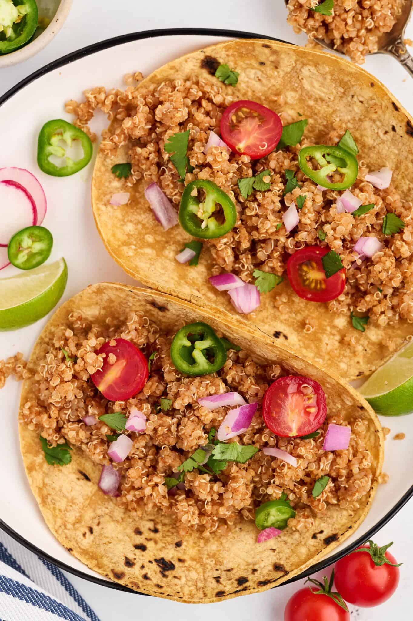 2 Step Quinoa Taco "Meat" - My Plant-Based Family