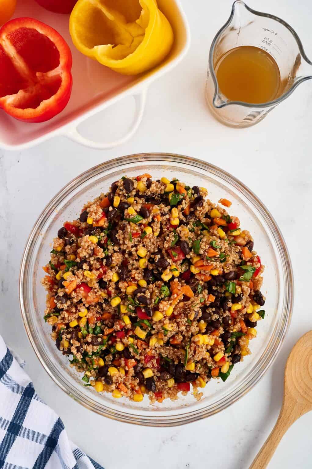 Vegan Stuffed Peppers (Oil-Free) - My Plant-Based Family