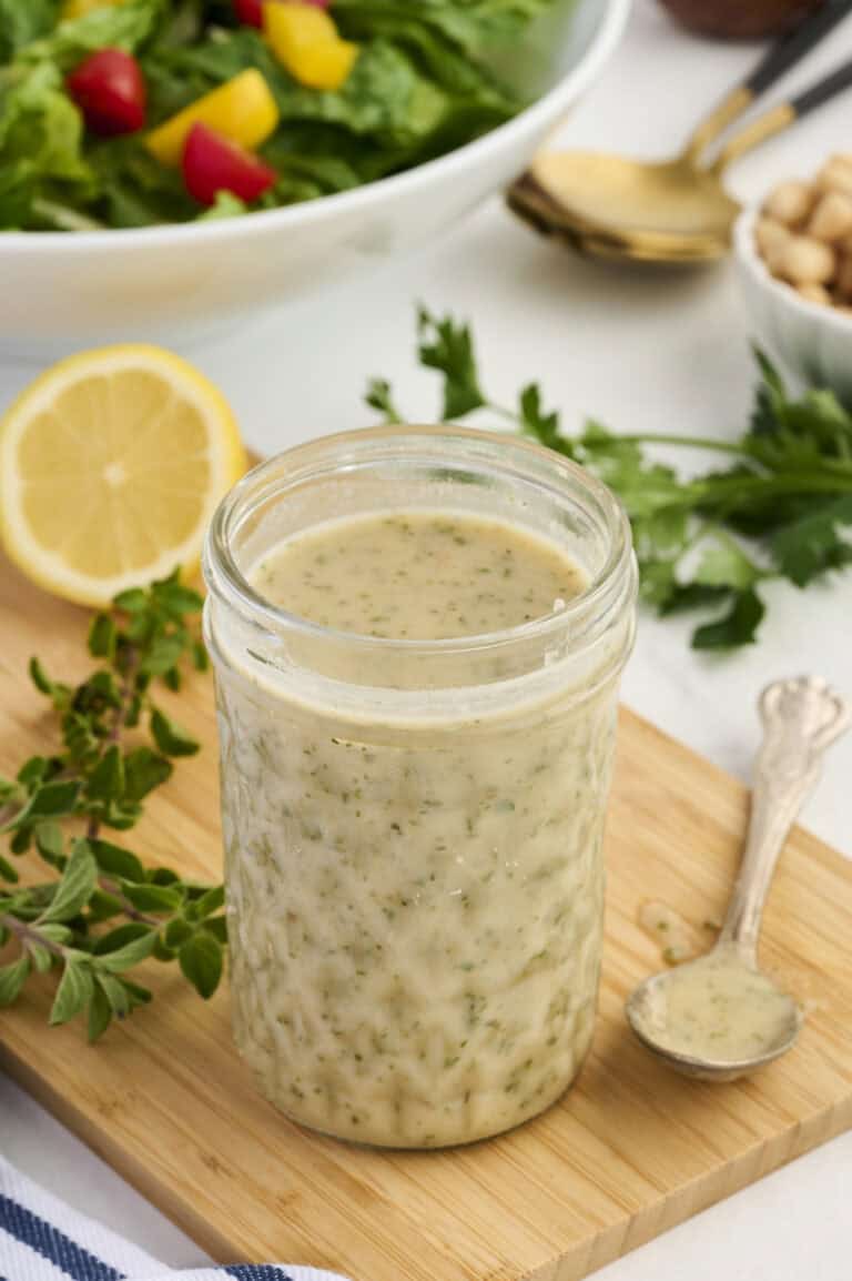 Greek Salad Dressing (No Oil) - My Plant-Based Family